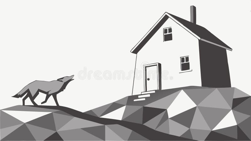 Geometric House on Hill, Modern Architecture and Landscape Design ...