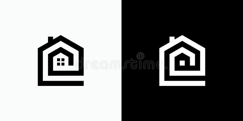 Geometric House Shape Vector Logo Design with Modern, Simple, Clean and ...