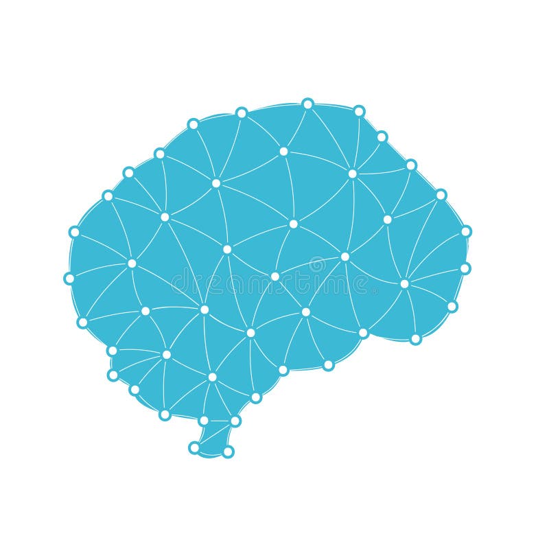 Human Brain Geometric Triangles Stock Illustrations – 128 Human Brain ...