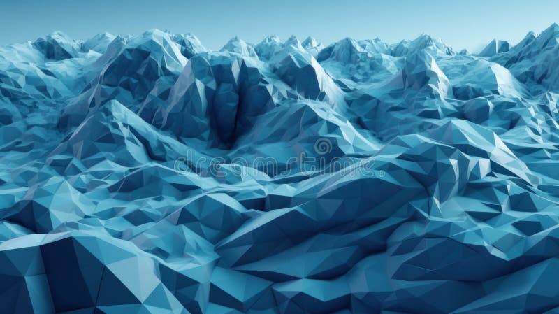 Geometric Ice Texture Background. Generative AI Stock Illustration ...