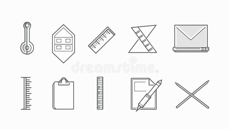 Measuring Instruments Symbol Stock Vector - Illustration of home ...