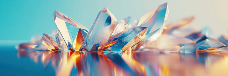 Geometric Icy Crystals Radiate Captivating Colors and Reflections ...