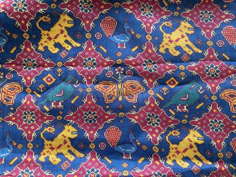 Geometric Ikat Patterns and Wild Animal Prints Stock Photo - Image of ...