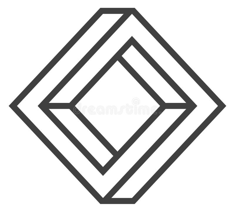 Paradox Impossible Shapes, 3d Twisted Objects, Vector Math Symbols ...