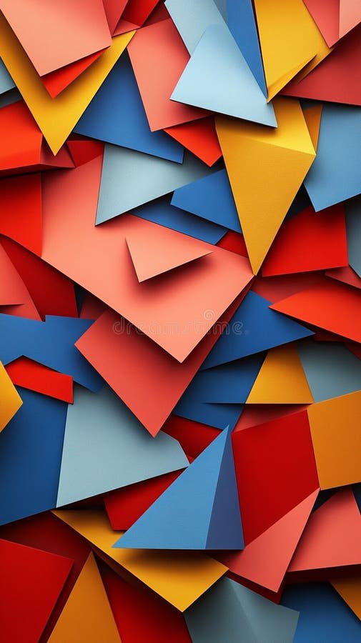 Geometric Illusion: a Modern Wallpaper with Bold Geometric Shapes ...