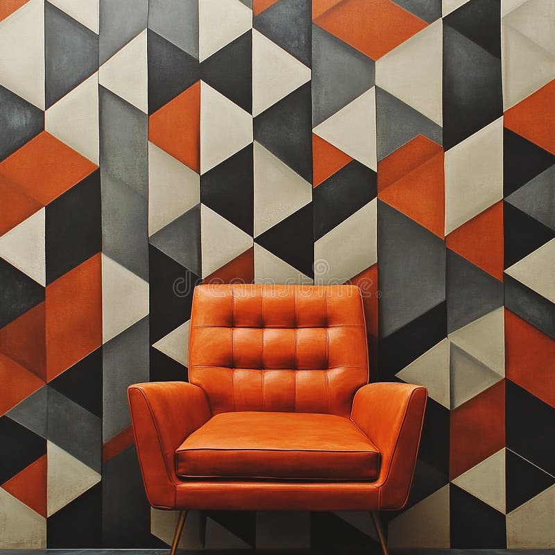 Geometric Illusion: a Modern Wallpaper with Bold Geometric Shapes ...