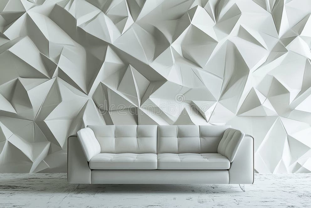 Geometric Illusion: a Modern Wallpaper with Bold Geometric Shapes ...