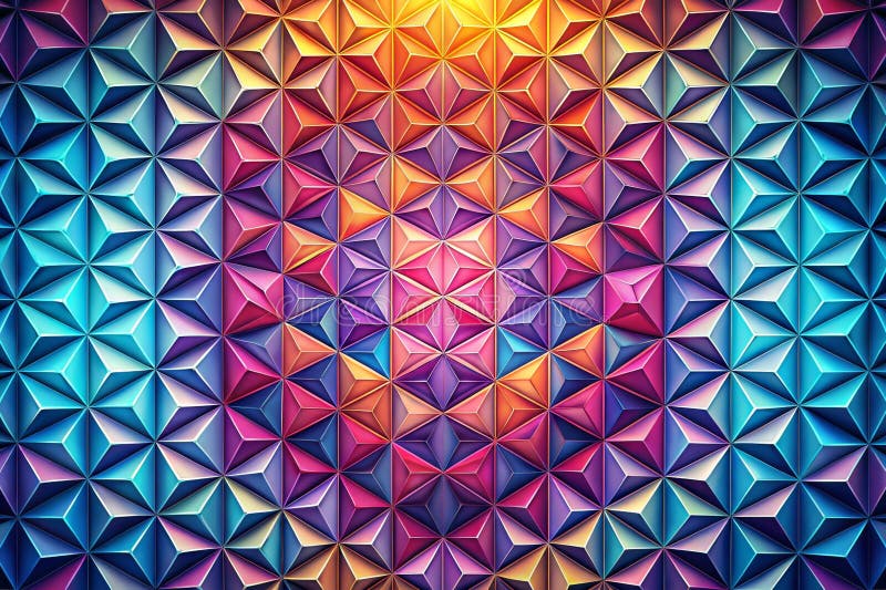 Geometric Illusions a-wallpaper with Intricate. Generative AI Stock ...