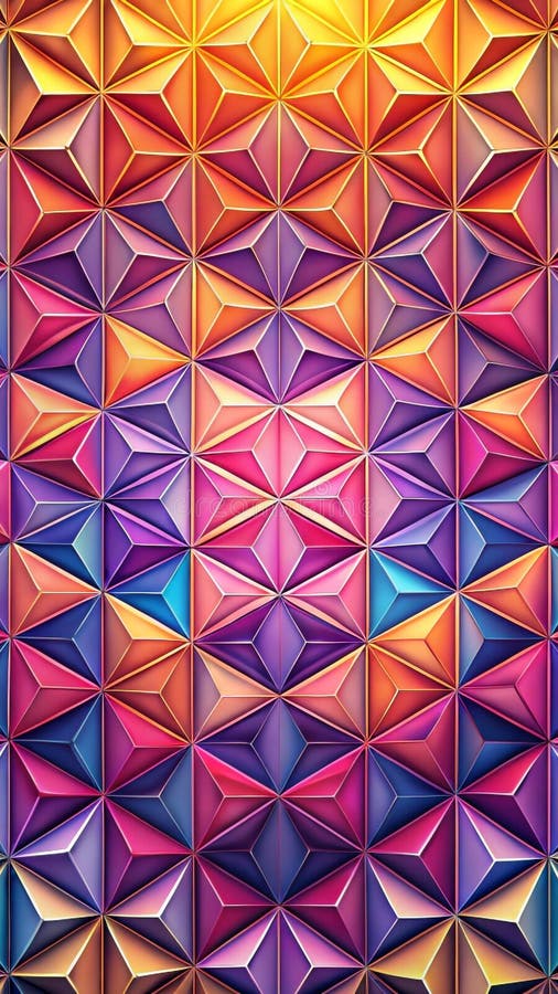 Geometric Illusions a-wallpaper with Intricate. Generative AI Stock ...