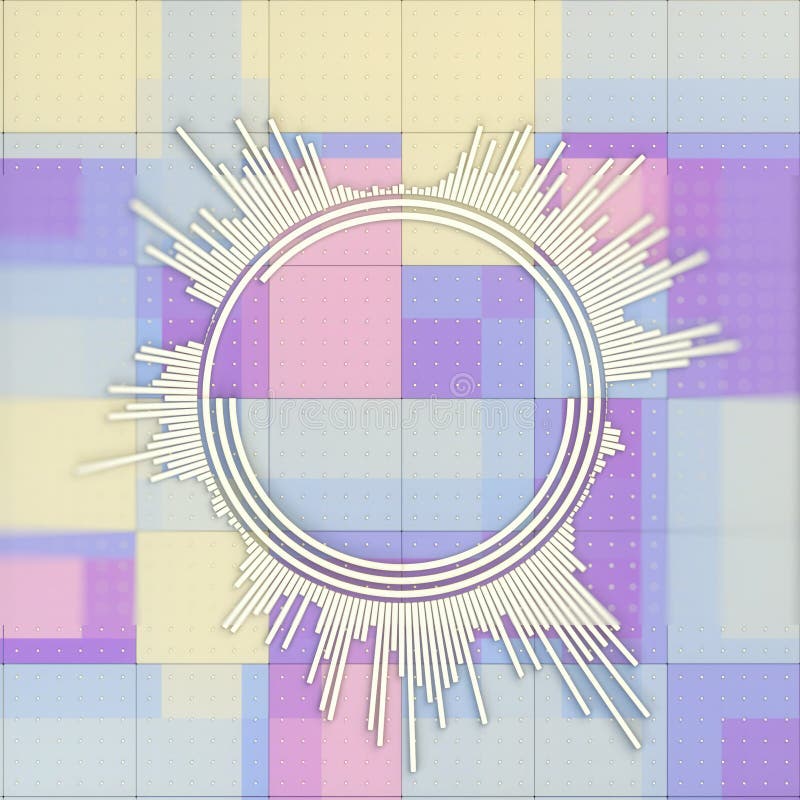 Geometric Illustration with Circular Elements in the Center Surrounded ...