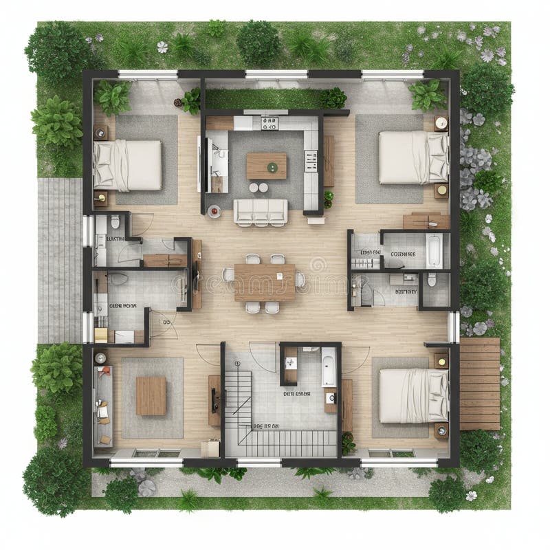 Geometric Illustration Featuring an Impossible Hexagonal Structure ...