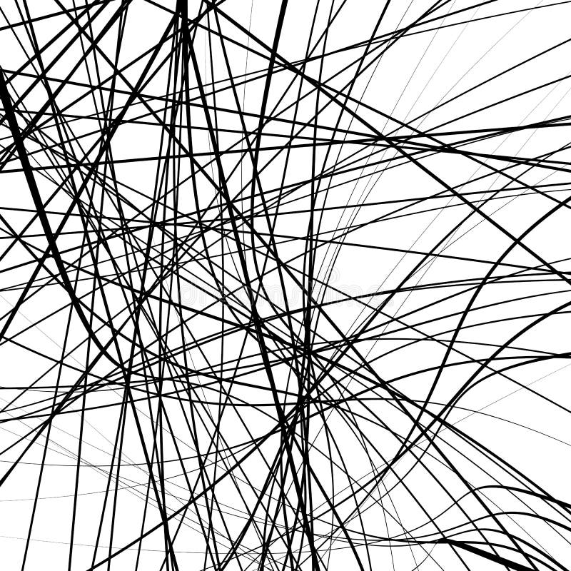 Geometric Illustrations with Random, Edgy, Irregular Lines. Dy Stock ...