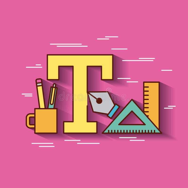 Geometric Instruments School Stock Vector - Illustration of measure ...