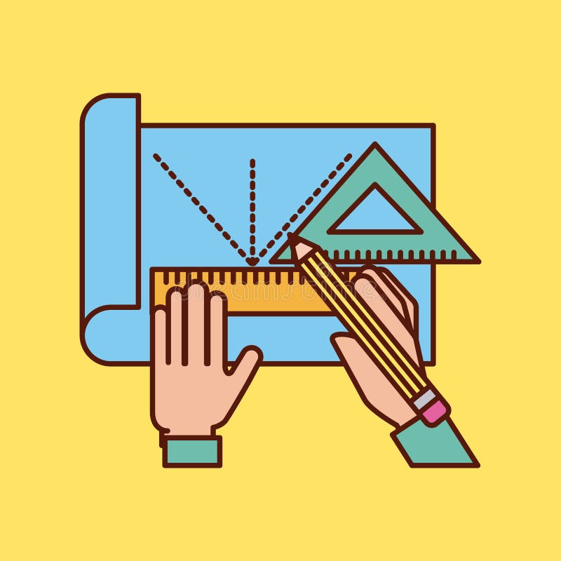 Geometric Instruments School Stock Vector - Illustration of compass ...