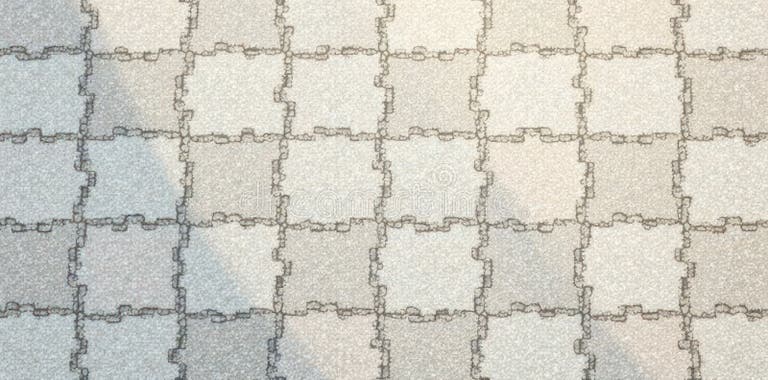 Geometric Interlocking Paving Pattern, Light Grey Beige Tones, Pattern ...
