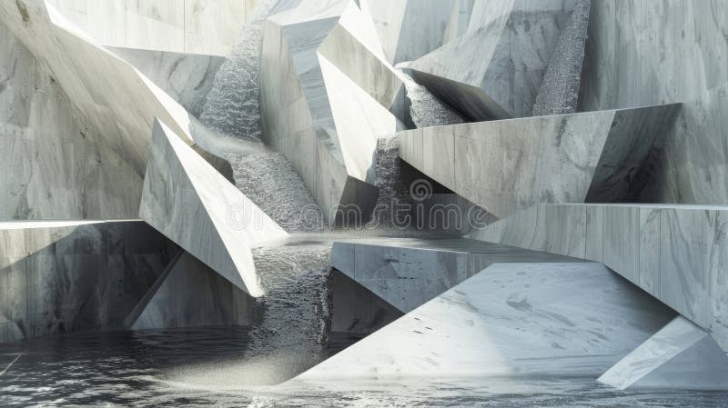 A Geometric Interpretation of a Waterfall with Sharp Angles and ...