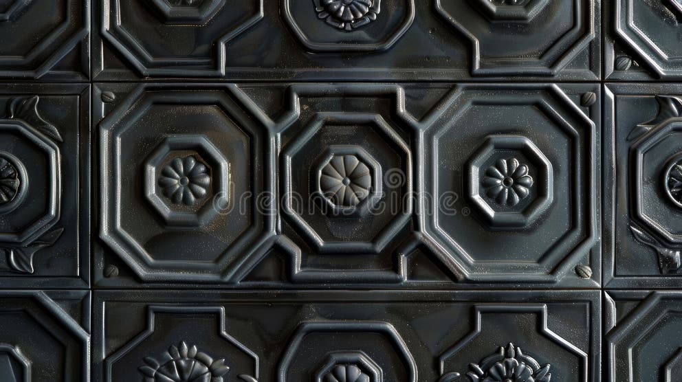 Geometric Intricacy Bold Geometric Shapes and Precise Lines Adorn this ...