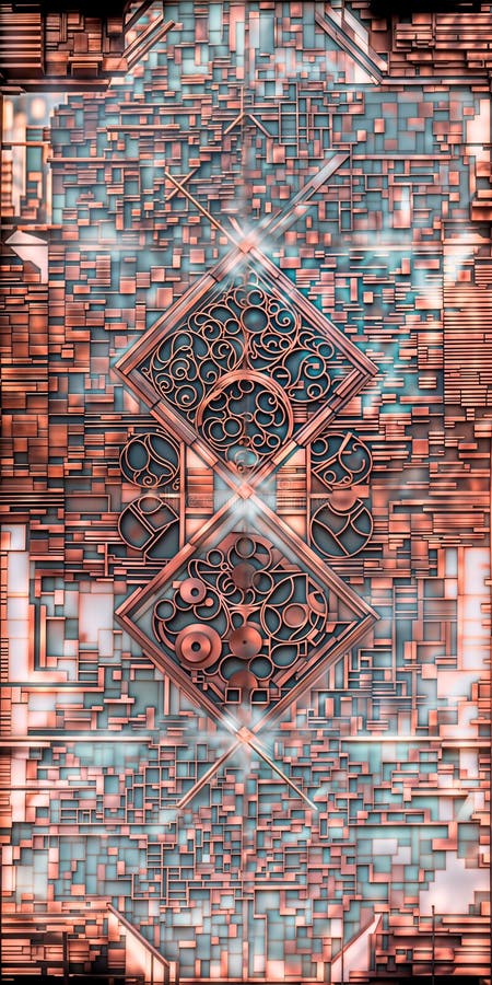 Geometric Intricacy Meets Ornamental Beauty, Where Layers of Patterns ...