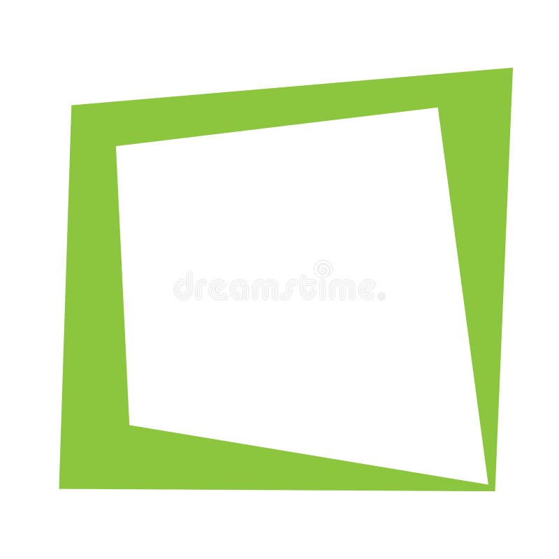 Geometric Irregular Square, Cube Picture Frame, Border Stock Vector ...