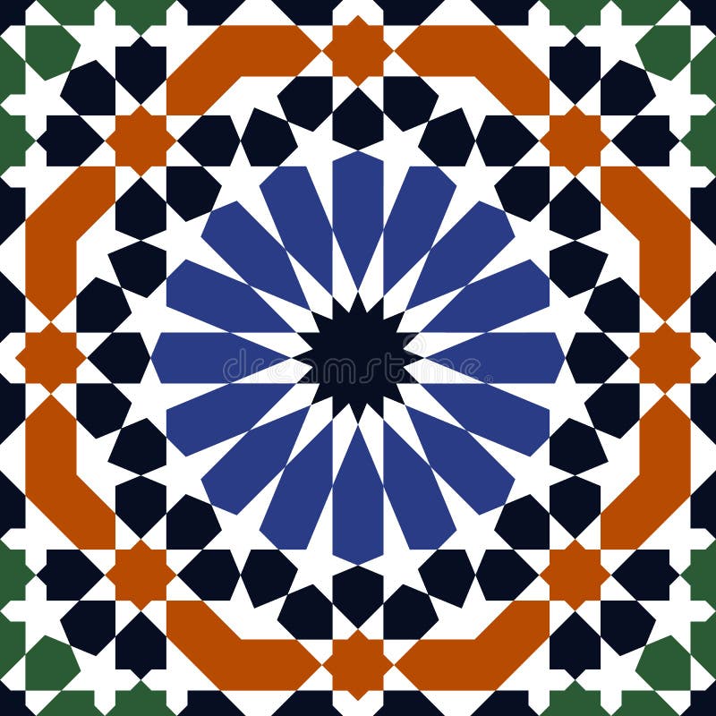 Geometric Islamic Ornament Pattern Stock Vector - Illustration of motif ...
