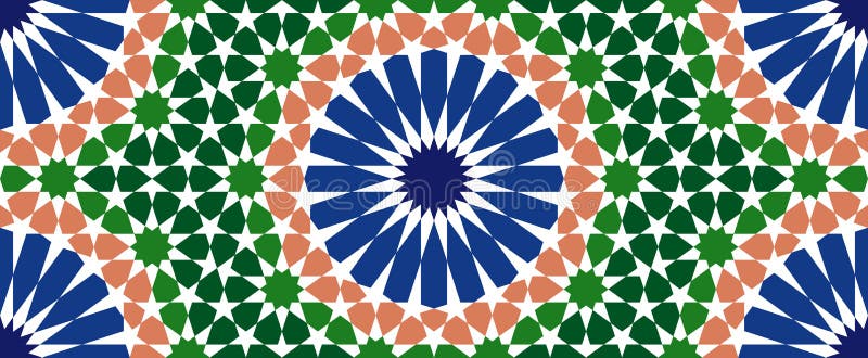 Persian Geometric Islamic Pattern for Ramadan Card Stock Vector ...