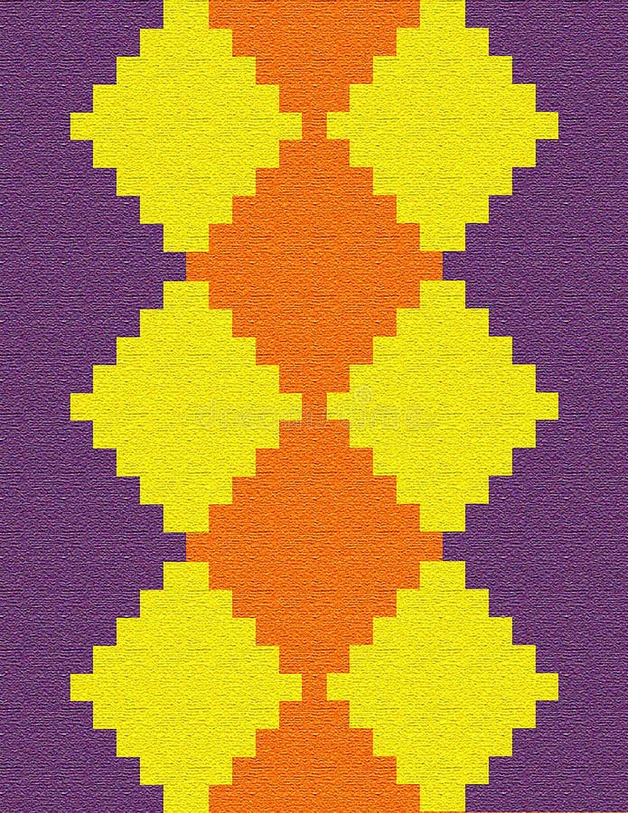 Geometric Kente Pattern in Sunset Tones. Cultural Essence. Vibrant ...