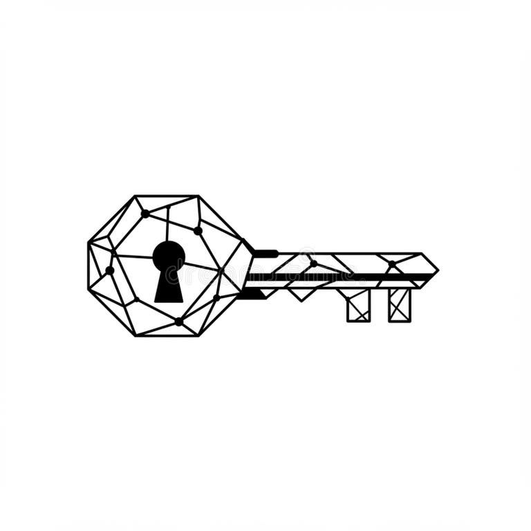 Geometric Key Design with a Polygonal Head Featuring Interconnecting ...