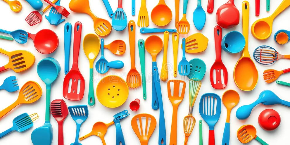 Geometric Kitchen Utensils Transform Your Cooking Space with a Symphony ...