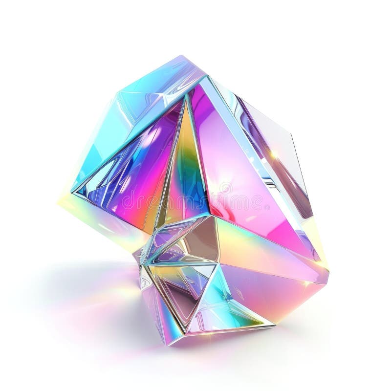 Geometric Knot Dazzles with Its Chromatic, Iridescent Surface Stock ...