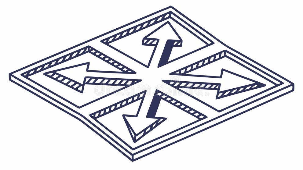 Geometric Labyrinth Pattern, Complex Pathway Vector, Vector Design ...