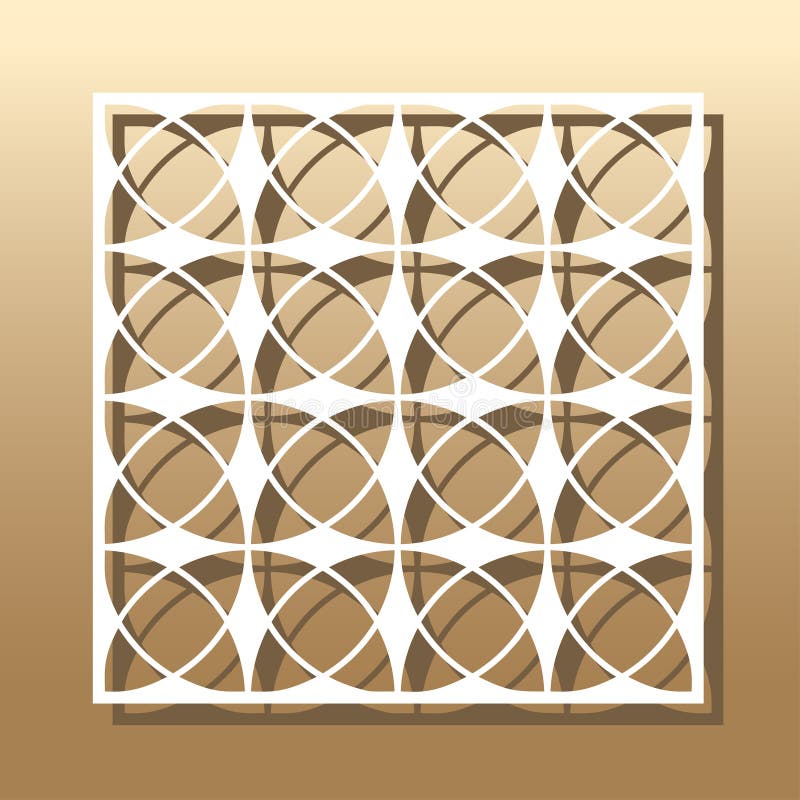 Geometric laser cutting stock vector. Illustration of cover - 85715381