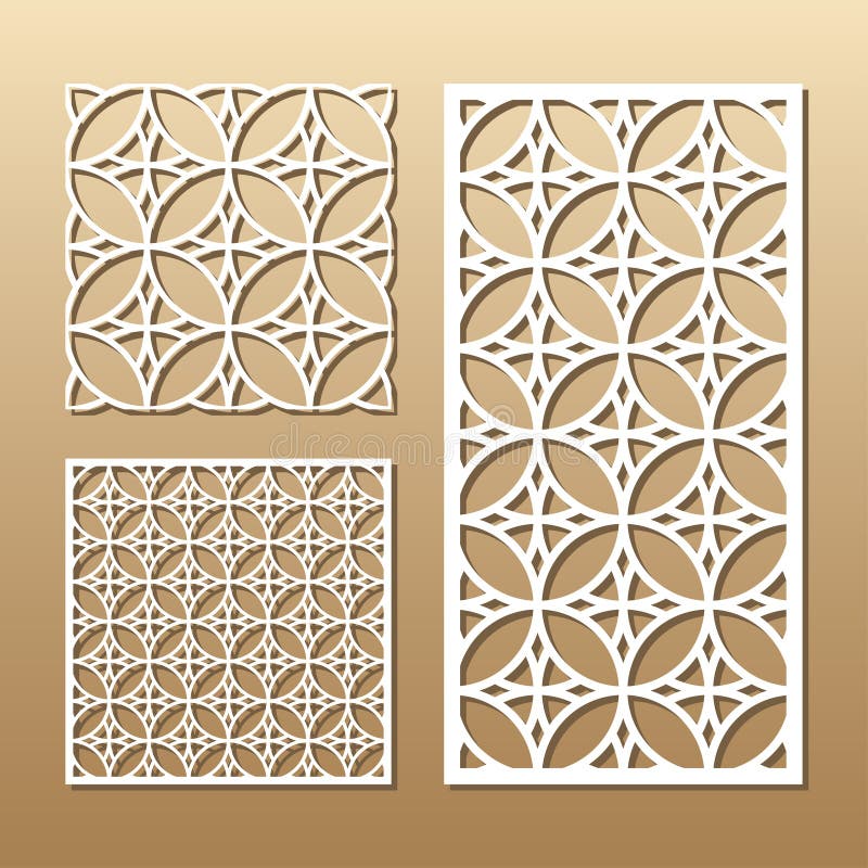 Geometric laser cutting stock vector. Illustration of cover - 87267936