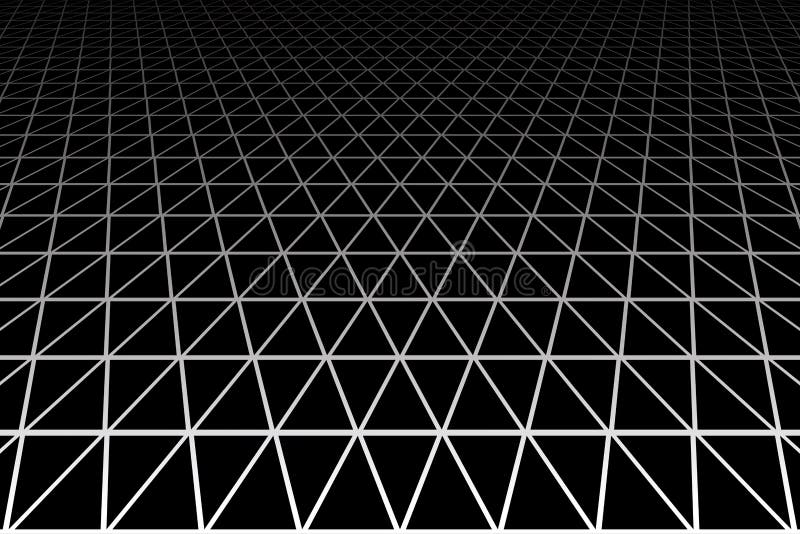 Geometric Latticed Texture. Perspective View Stock Vector ...