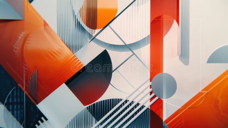 Geometric Layout Designs on a Sleek Modern Backdrop. Stock Illustration ...