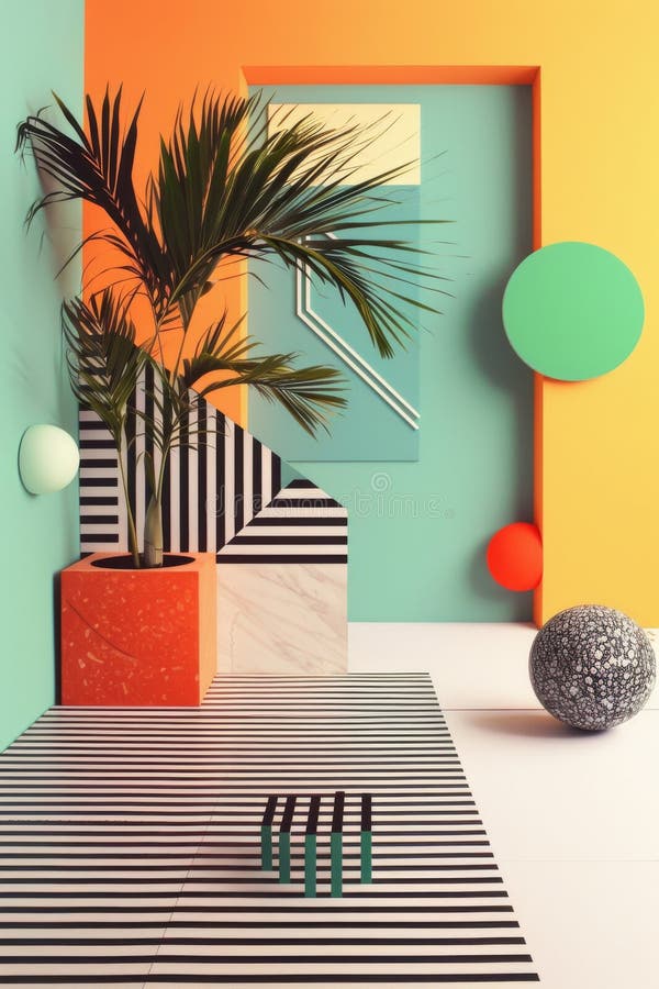 Geometric Layout Designs in a Sleek, Modern Style. Stock Illustration ...