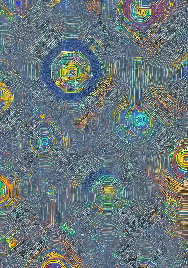 Geometric Layout with Gradient Neutral Colors. Stock Illustration ...