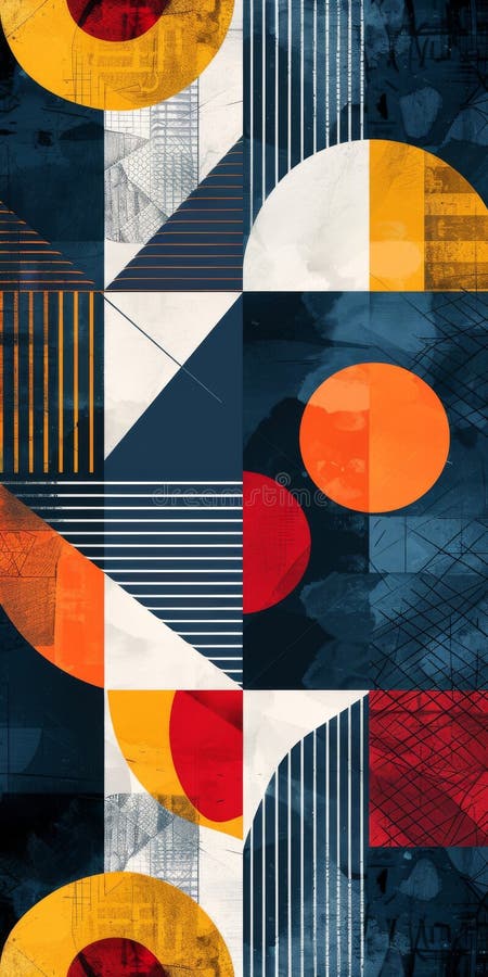 Geometric Layout Patterns on a Sleek Modern Backdrop. Stock ...