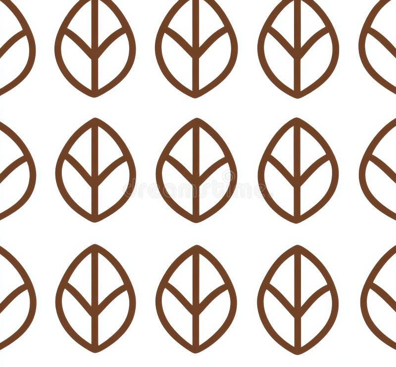 Geometric Leaf Seamless Pattern, Modern and Abstract Stock Photo ...