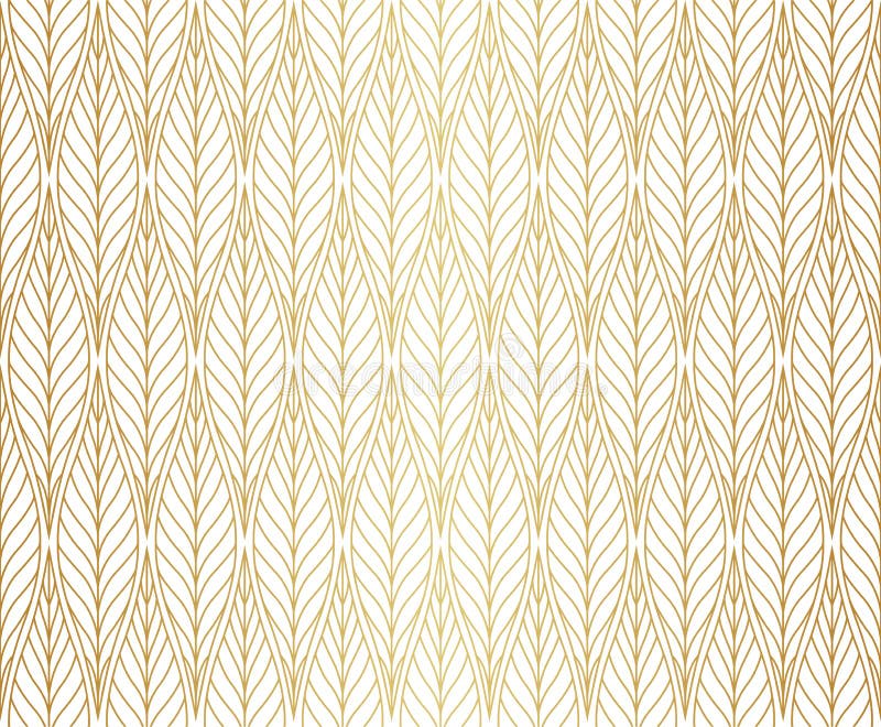 Geometric Leaf Vector Seamless Pattern. Floral Illustration Background ...