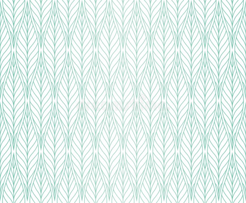 Geometric Leaf Vector Seamless Pattern. Floral Illustration Background ...