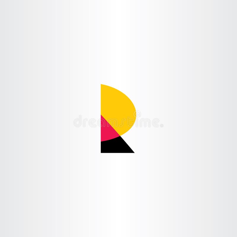 Geometric Letter R Logo Symbol Vector Icon Stock Vector - Illustration ...