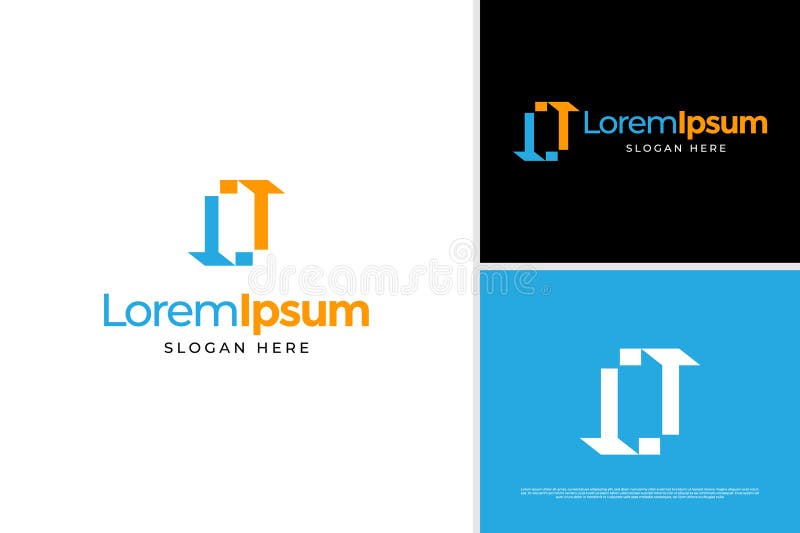 Geometric Letter T Logo Design Concept, Arrow Logo, Initial T Icon ...