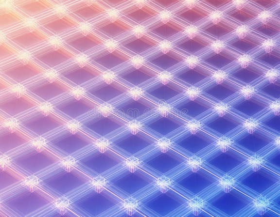 A Geometric Light Grid Shows Gradient Interference Patterns. Stock ...