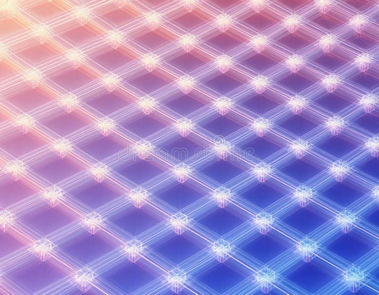 A Geometric Light Grid Shows Gradient Interference Patterns. Stock ...