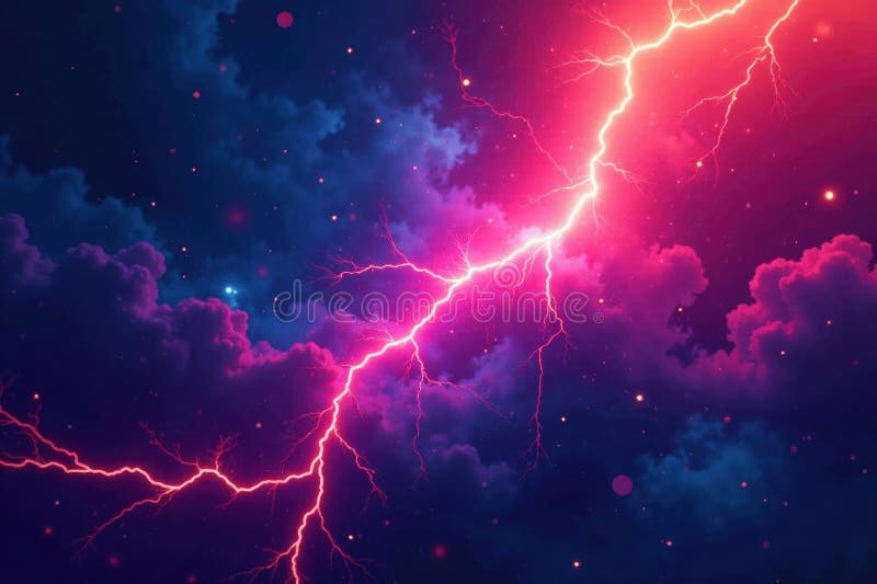 Geometric Lightning, Abstract Comic Zoom, Intense Colors, Geometric ...