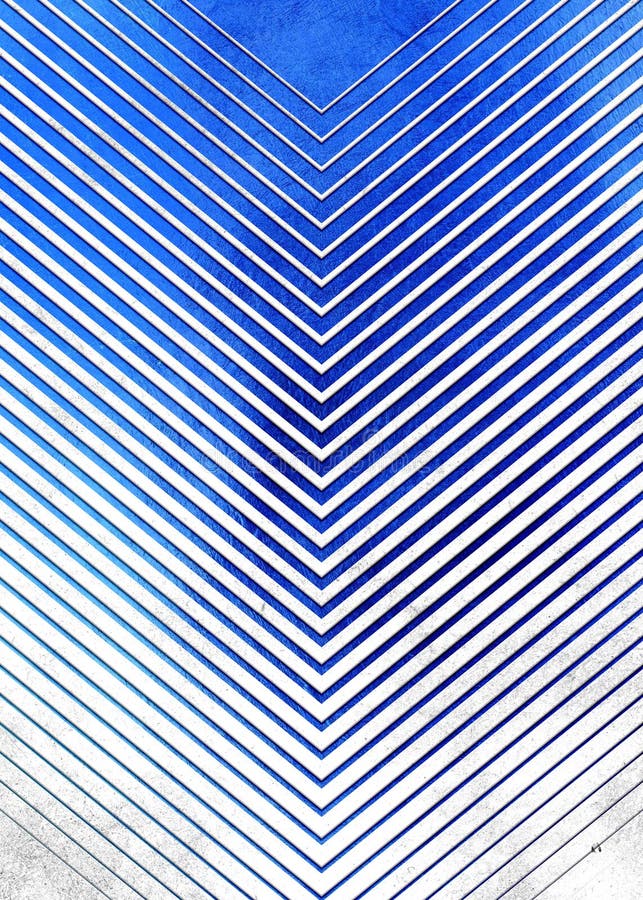 Geometric Line Art, Colorful, Blue, Minimalist Style, Bold Line. Stock ...
