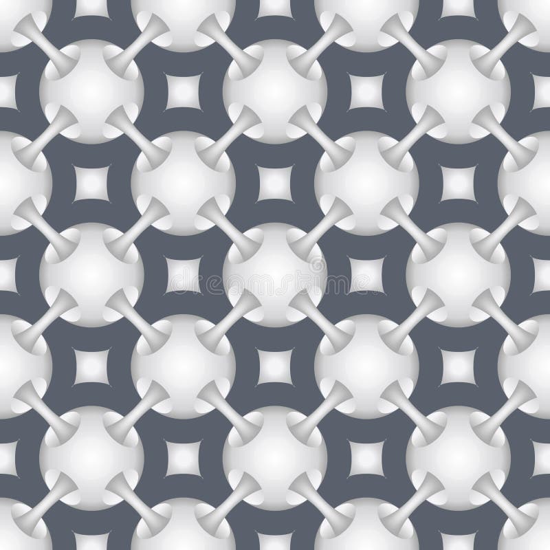 Geometric Line Ball Tunnel Connections Seamless Pattern Background ...