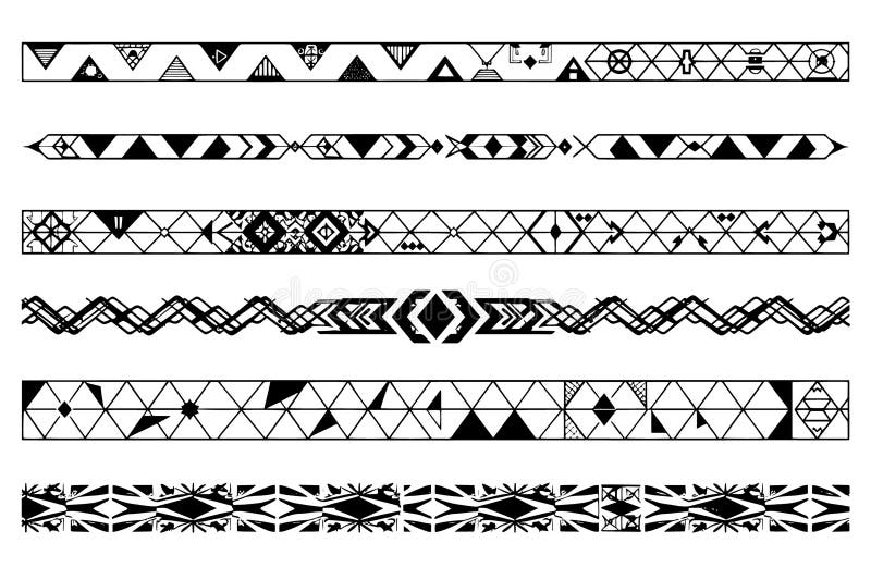 Geometric Line Dividers for Technical and Structured Designs Stock ...