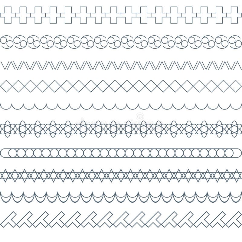 Geometric Line for Frame and Border for Design Stock Vector ...