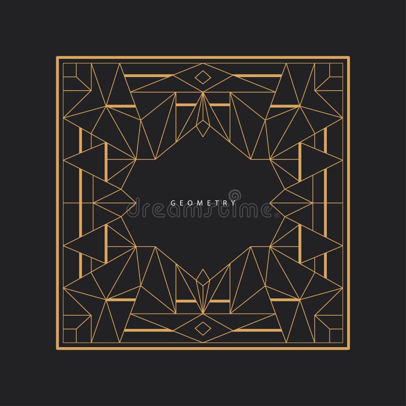 Geometric line frame stock vector. Illustration of icon - 73683790